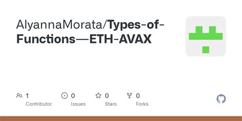 GitHub AlyannaMorata Types Of Functions ETH AVAX