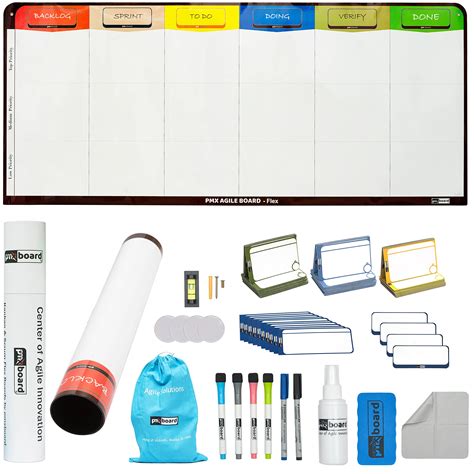Pmxboard 6 Column Magnetic Kanban Board Scrum Board