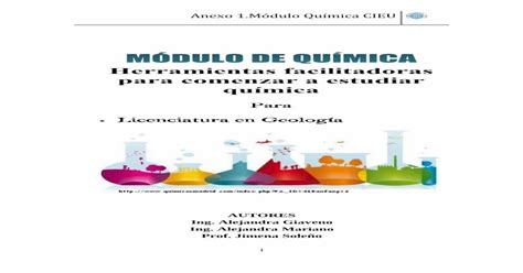 Anexo 1módulo Química Cieu1702108149railsactivestorageblobs · El Primer Periodo La