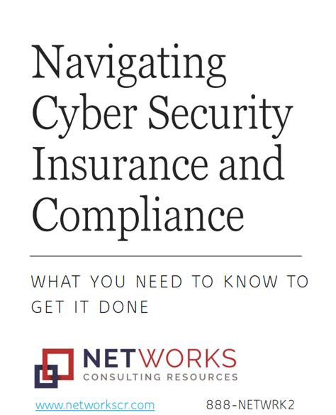 Cyber Security Insurance And Compliance Guide By Net Works