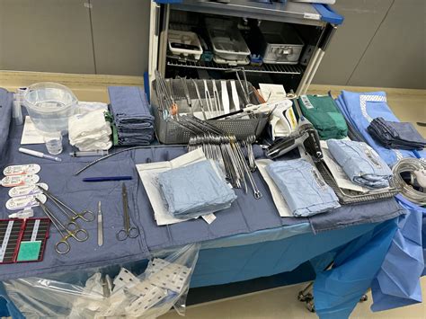 Cstsetup Back Table And Mayo Stand Surgery Setups For Surg Techs