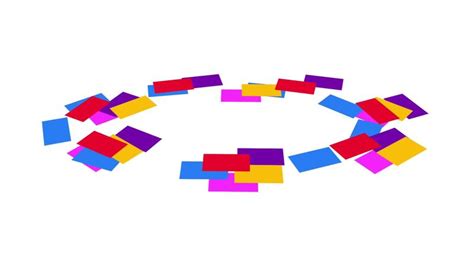 An Arrangement Of Colorful Tiles In A Circular Formation Symbolizes Structure Organization And
