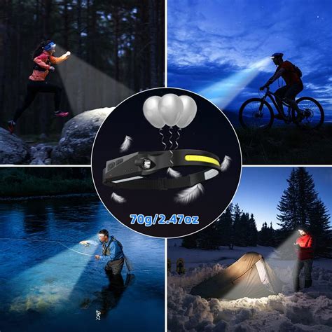Linterna Frontal Recargable Paquete De 3 Faros Delanteros Led Con