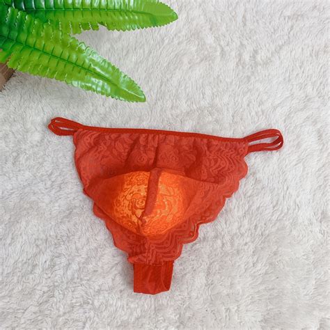 Lace Sheer Mens Pouch G String Thong Bikini Briefs Underwear All