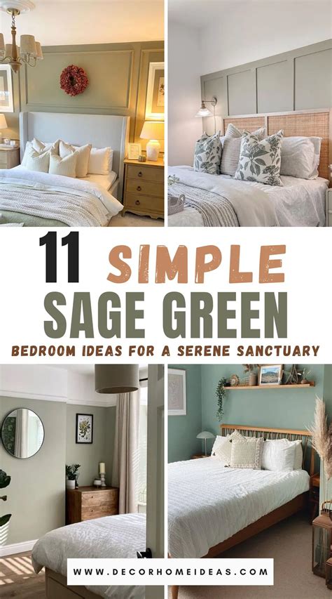 11 Sencillas Ideas De Dormitorio En Verde Salvia Para Un Santuario