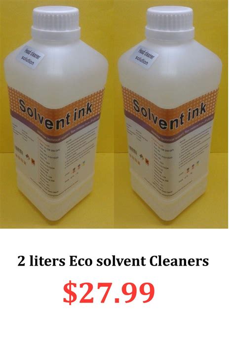 2 Liters Eco Solvent Cleaner Solution Roland Mutoh Mimaki DX4 DX5 DX7