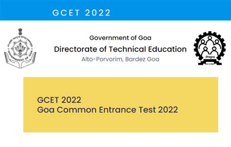 GCET Registration Process Begins Till June At Goacet In