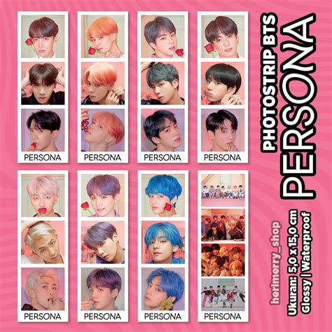 Jual Photostrip BTS Persona Merchandise Army KPOP Taehyung Jimin