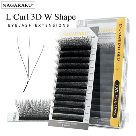 Extensiones Nagaraku tecnologícas 3DW 0 07 curva L MIX L C BEAUTYTOOLS