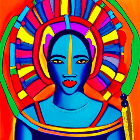 Nubian Woman King Artistic Graphic · Creative Fabrica