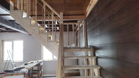 Деревянная лестница на второй этаж Этап 3 Youtube