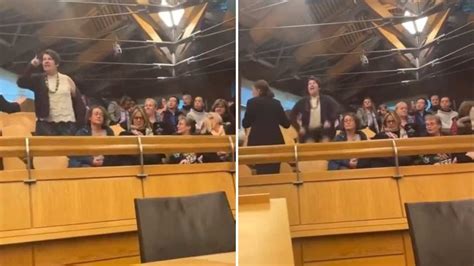 Protester Flashes In Parliament Ahead Of Gender Recognition Bill