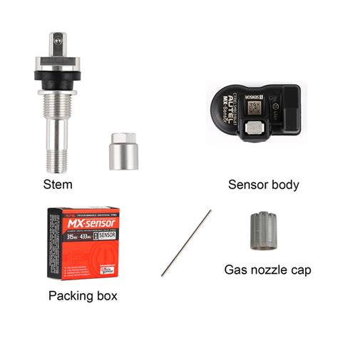 Autel MX Sensor 315MHz 433MHz 2 In 1 Universal Programmable Metal Rubber