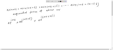 Solveduse The Method Of Example 3 P 28 To Show That A Sinωta Sin