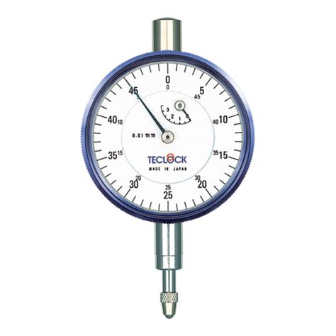 Teclock Dial Indicator 3 5 0 01mm TM 37 Series Wide Scale Width Type MSP Metrology