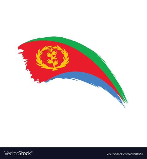 Eritrea Flag Royalty Free Vector Image VectorStock