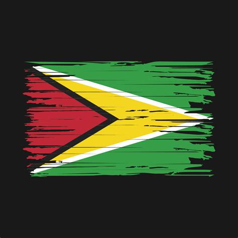 Guyana Flag Brush Strokes 20166085 Vector Art At Vecteezy