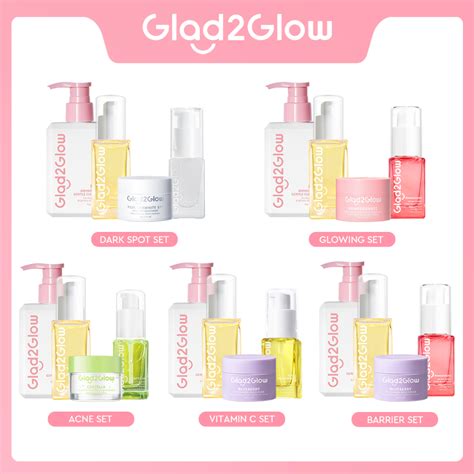 Jual SPECIAL BUNDLE 4in1 Glad2Glow 4pcs Paket Skincare Moisturizer