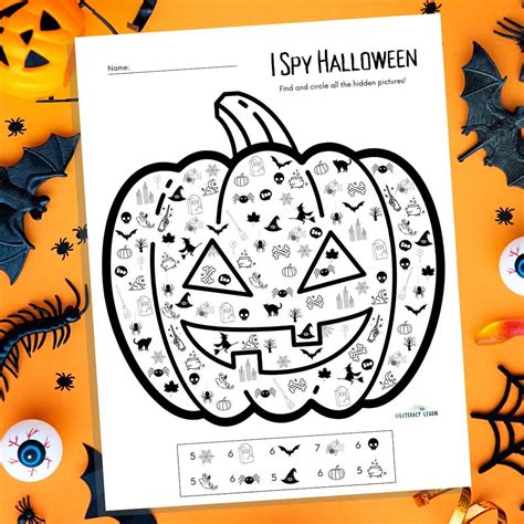 Hidden Object Worksheet Printable Halloween Free Printable A Z