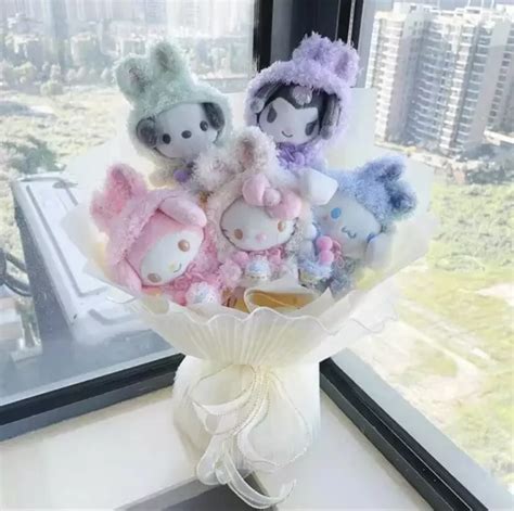 Sanrio Hello Kitty Bouquet Kuromi My Melody Cinnamoroll Cadeau D