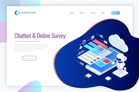 아이소메트릭 채팅 봇과 온라인 설문 조사 온라인 시험 설문지 양식 온라인 교육 인터넷 퀴즈 인공 지능 Ai 및 비즈니스 Iot 개념 개념에 대한 스톡 벡터 아트 및 기타