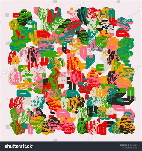 Abstract Vector Graphics Design Made Generative Stock Vector Royalty Free 2182793083