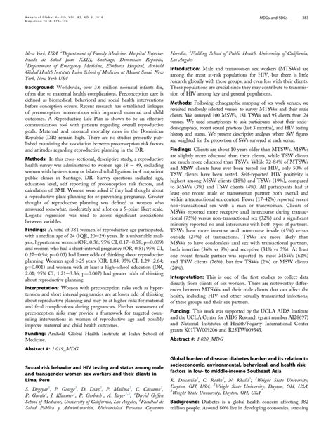 Pdf Sexual Risk Behavior And Hiv Testing And Status Among Male And