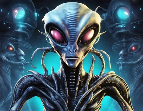 Premium Ai Image Alien Unknown Creature Ufo Extraterrestrial