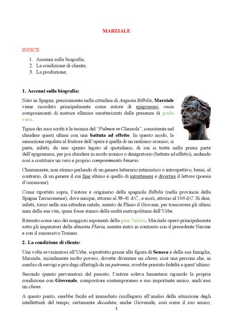 Marziale Appunti E Dispense Per Scuole Superiori Dispense Di Latino