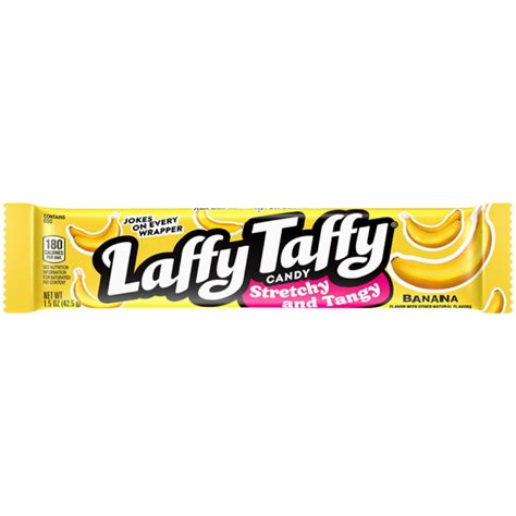 Laffy Taffy Stretchy And Tangy Banana Big Bar 15oz 425g Poppin Candy