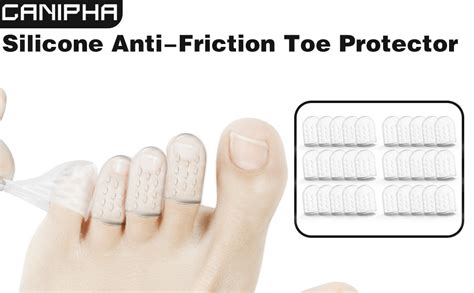 30pcs Silicone Anti Friction Toe Protector Women