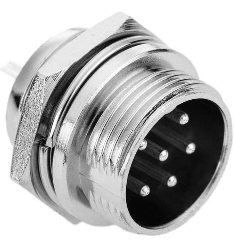 Par Conector Gx16 4 Pines Macho Aéreo Y Hembra Para Chasis Cuotas Sin