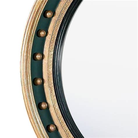 Regency Convex Mirror With Ball Decoration For Sale At 1stdibs