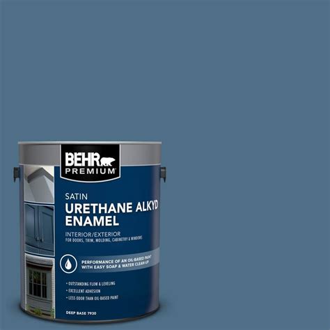 BEHR PREMIUM 1 Gal S500 6 Shipyard Urethane Alkyd Satin Enamel