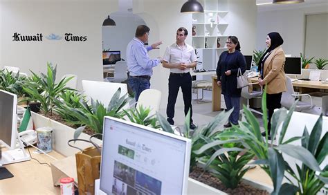 Asg Ku Delegation Visits Kuwait Times Kuwait News Offices Kuwait Times Newspaper