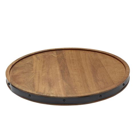 Mango Wood Lazy Susan Serve Tray Pfaltzgraff