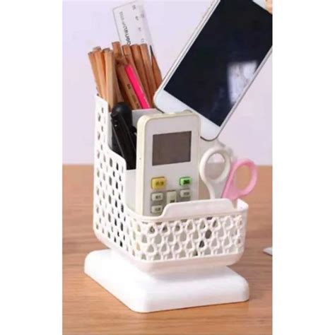 Flexible Plastic Multipurpose Desktop Storage Basket For Pen Pencill Remotes Cosmetic Makeup