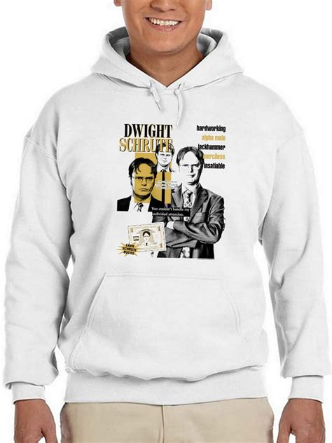 Dwight Schrute Traits Hoodie Men The Office Male X Large
