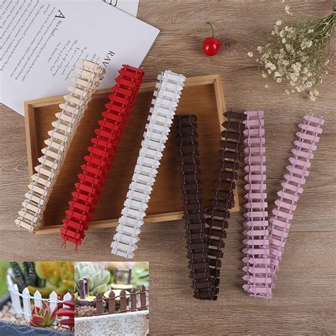 Diy Mini Small Fence Barrier Wooden Craft Miniatur Vicedeal