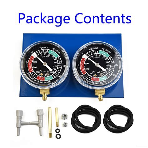 UHUSE Motorcycle Carburetor Vacuum Gauge Balancer Synchronizer Tool W ...