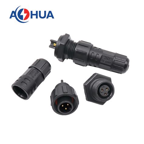 Front Panel Mount Male Female Connect Control Power System Waterproof Electrical Connector Pin