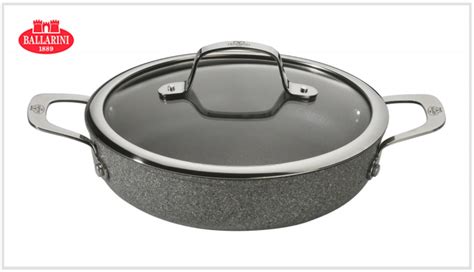 Ballarini Salina Granite Serving Pan With Glass Lid 24cm Luxury Life