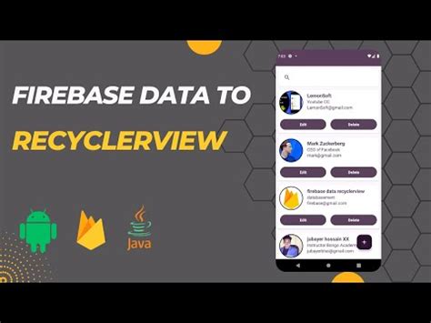Firebase Data To Recyclerview Java How To Retrieve Firebase Data Into
