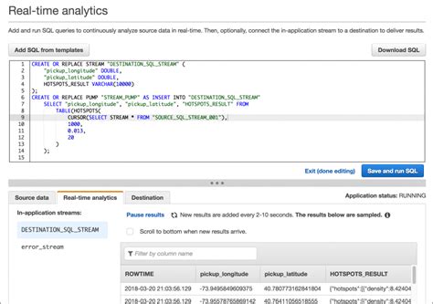 real time hotspot detection in amazon kinesis analytics aws news blog