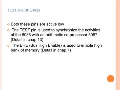 Chapter 6 Hardware Structure Of 8086 Ppt