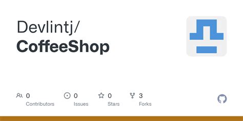 GitHub Devlintj CoffeeShop