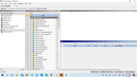 Unable To Insert Any Workflow In Ansys