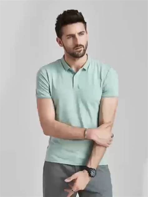 Simple Mens Drifit T Shirt Unisex Quality Korea Fashion Army Green