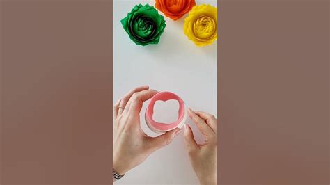 색종이 입체꽃 색종이 꽃 Youtube