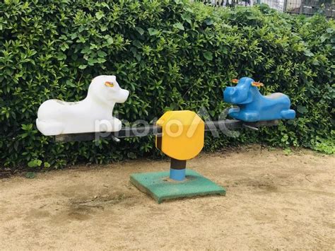 カラフルなシーソー No 5076091写真素材なら写真AC無料フリーダウンロードOK
